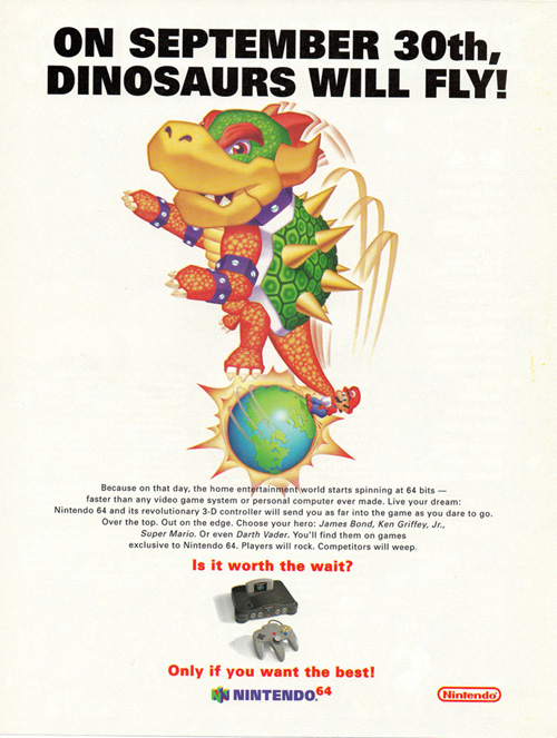 The Four Parks: 15 Years of Nintendo 64: Super Mario 64 Commerical ...