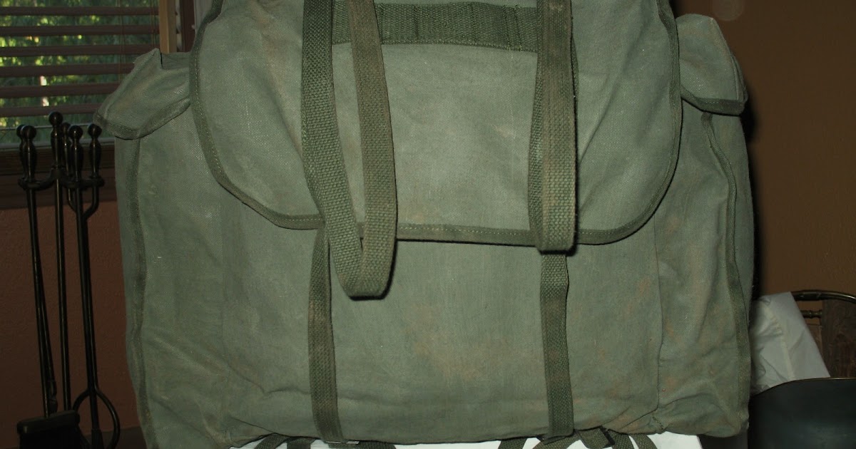 Webbingbabel: Belgian Army Canvas Backpack