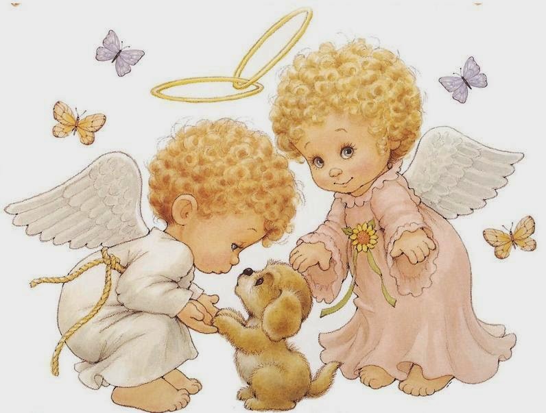 Images of Cute Angels with Animals. | Oh My First Communion!