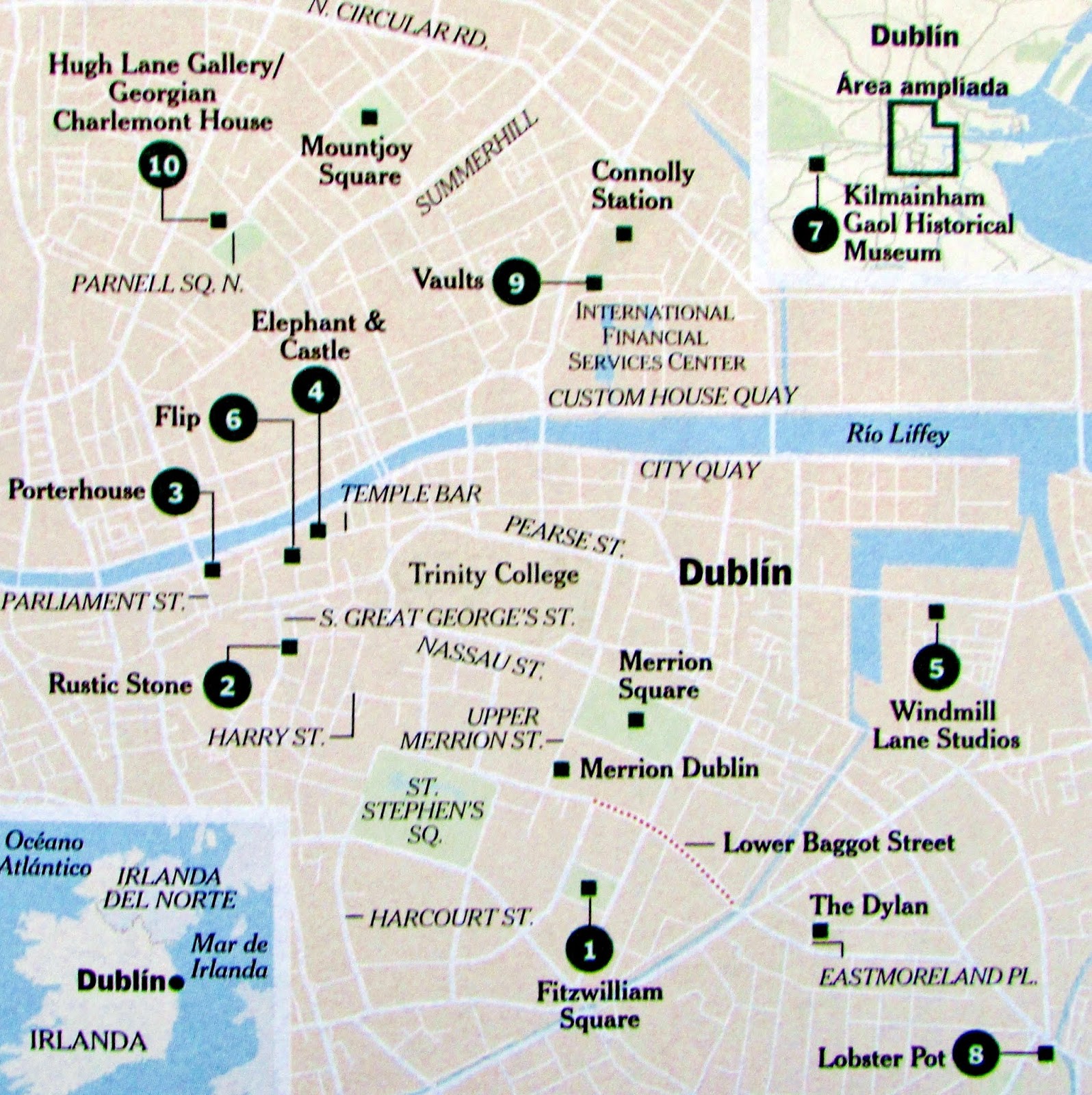Dublin.ie - mapa básico