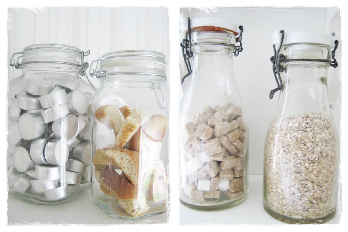 Mitt Vita Hem: Gamla glasburkar