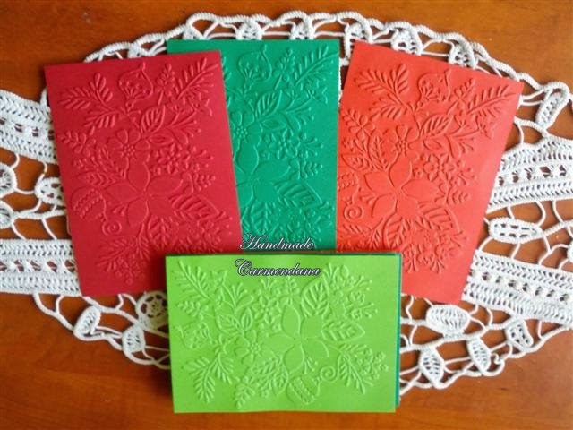 Felicitari handmade (realizate manual): Carton embosat