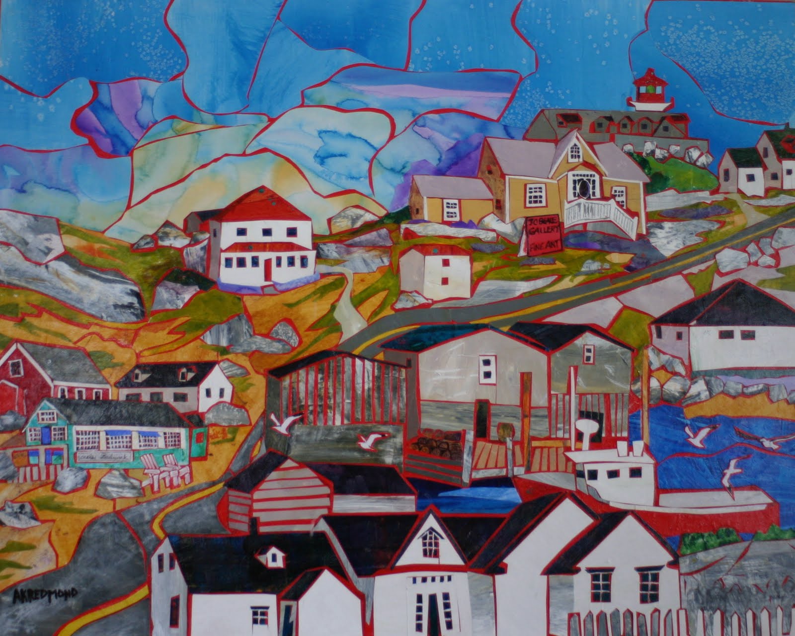 Andrea Redmond Studio Gallery: Flocking to Peggy's Cove, Jo Beale ...