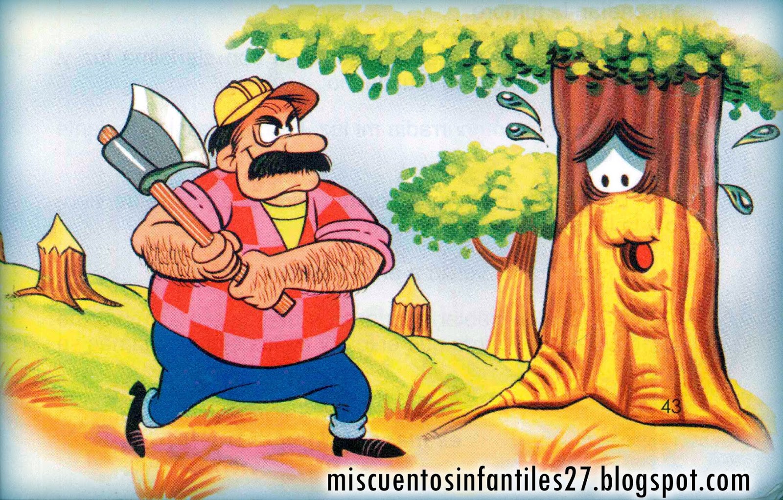 Fábula sobre la Ingratitud: EL LEÑADOR Y EL BOSQUE - Cuento para niños ...