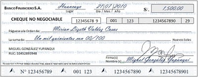 Cheque no negociable ~ Concepto Jurídico
