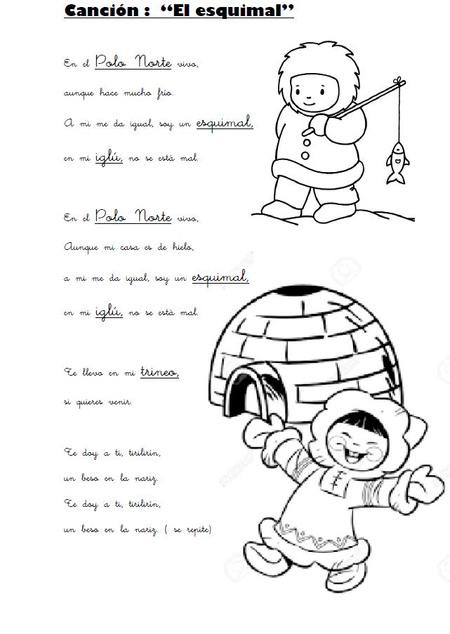 La clase de Diego: CANCIÓN: "EL ESQUIMAL"