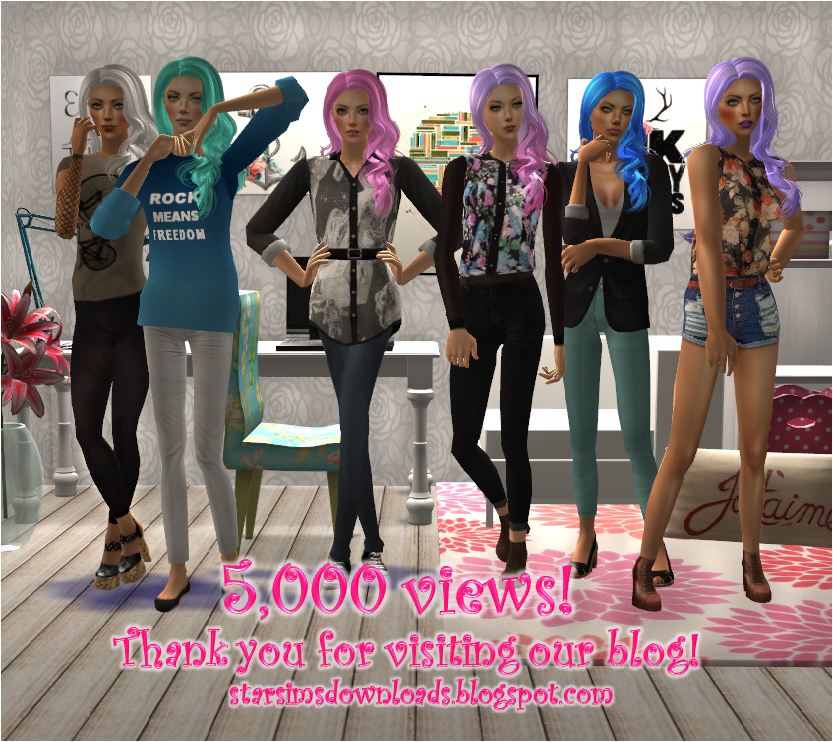 Star Sims ★: 5,000 views on Star Sims!