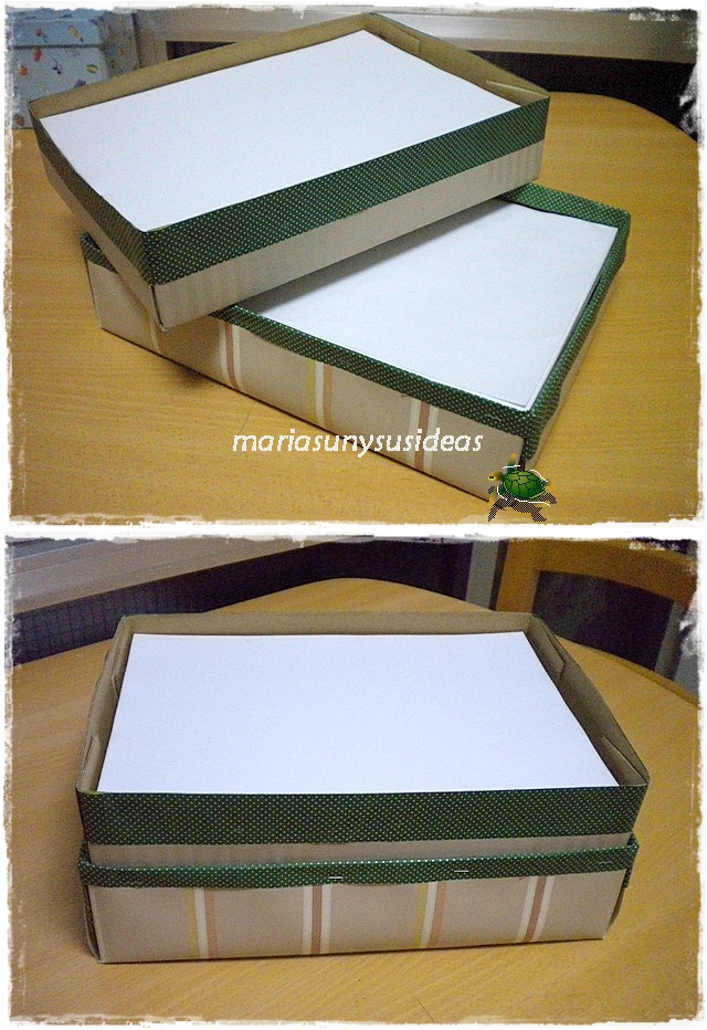 Mariasun y sus Ideas: Caja para guardar las hoja de folios