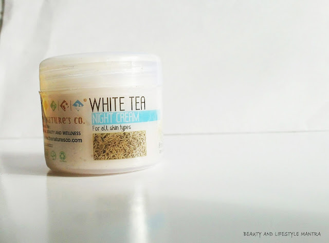 Review // The Natures Co. White Tea Night Cream