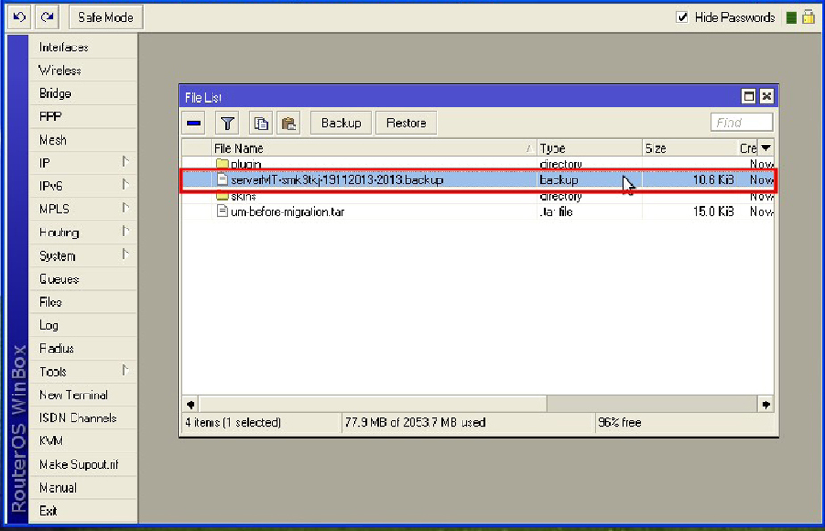 Cara Backup Dan Restore Konfigurasi Router Mikrotik Semutwifi