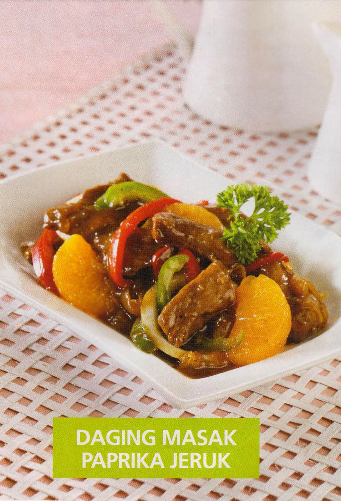 Resep Cara Membuat Daging Masak Paprika Jeruk - Jagoan Kode