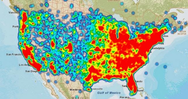 Ranking of Worst Cell Phone Coverage Cities
