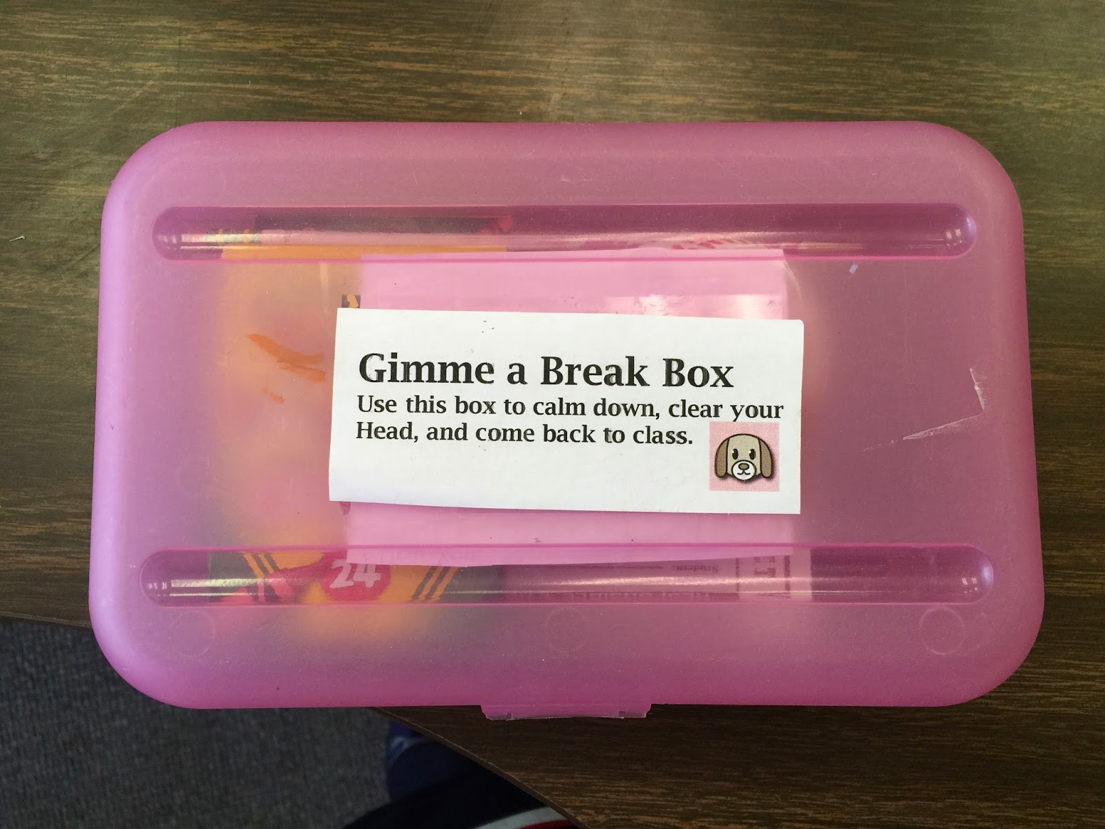 Education In All Ways Special: Gimme a Break Box