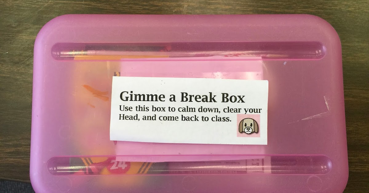 Education In All Ways Special: Gimme a Break Box