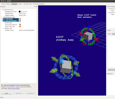 ROS勉強記録: Interactive Markersを使おう（1）：とりあえず動かす