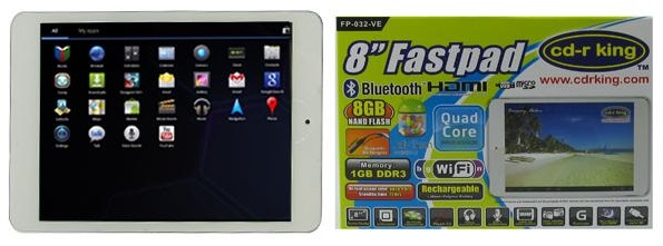 CD-R King unveils its first quad-core 8-inch FASTPAD (FP-032-VE ...