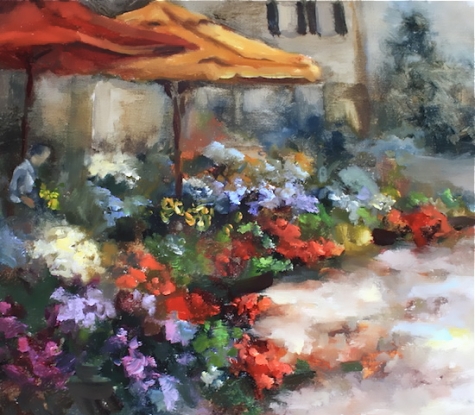 Nancy Medina e Suas Paisagens com Flores ~ Pinturas do AUwe