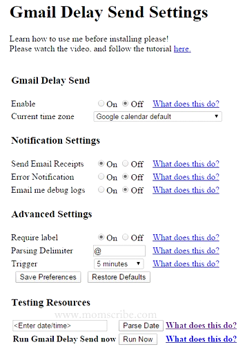 How to Schedule an Email to be sent at a later Date - Momscribe