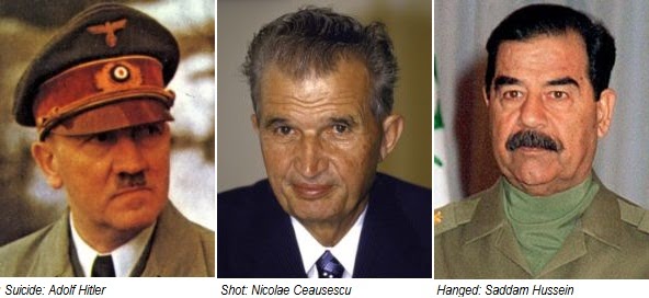 Area Information: THE WORLD'S INFAMOUS DICTATORS... AND THEIR VIOLENT FATE