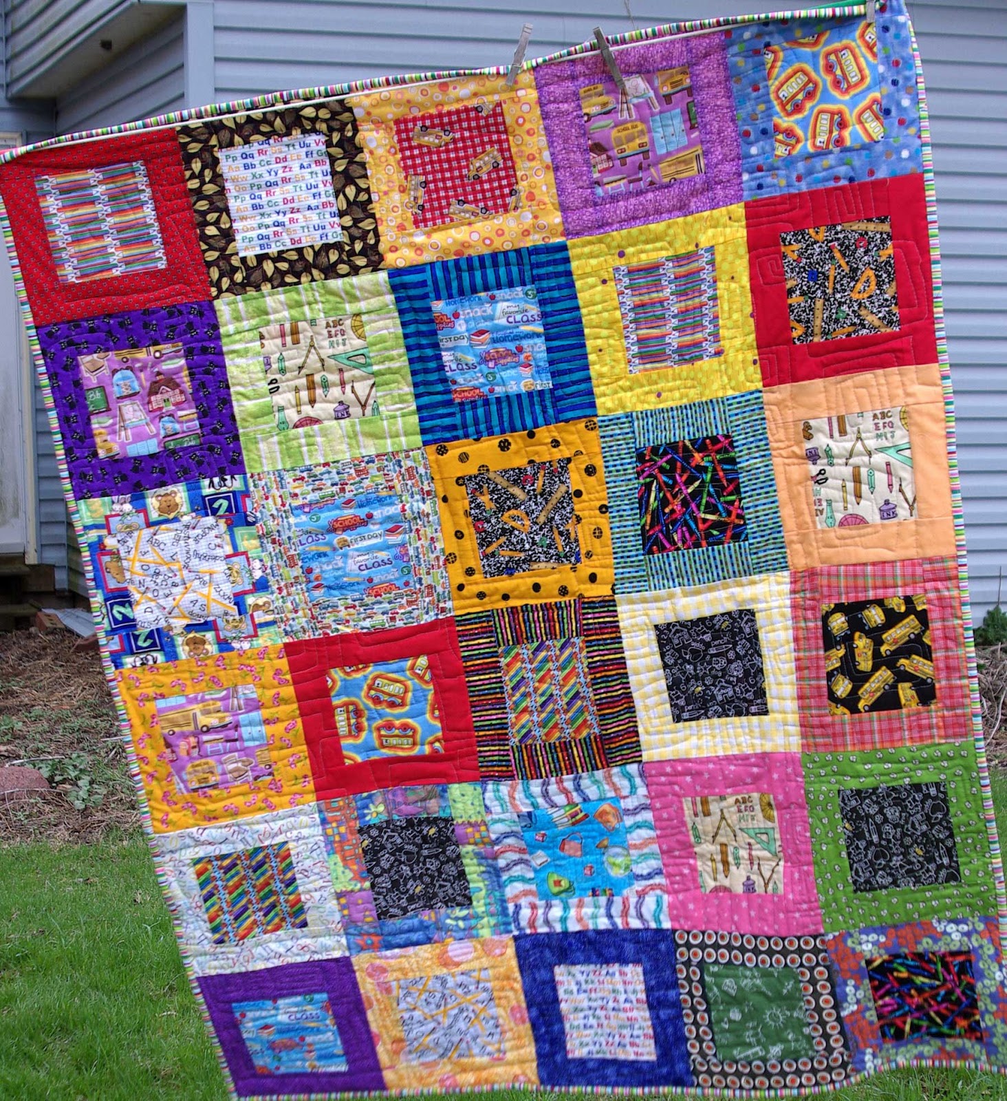 Sane, Crazy, Crumby Quilting: ABC x 2 +2= 4