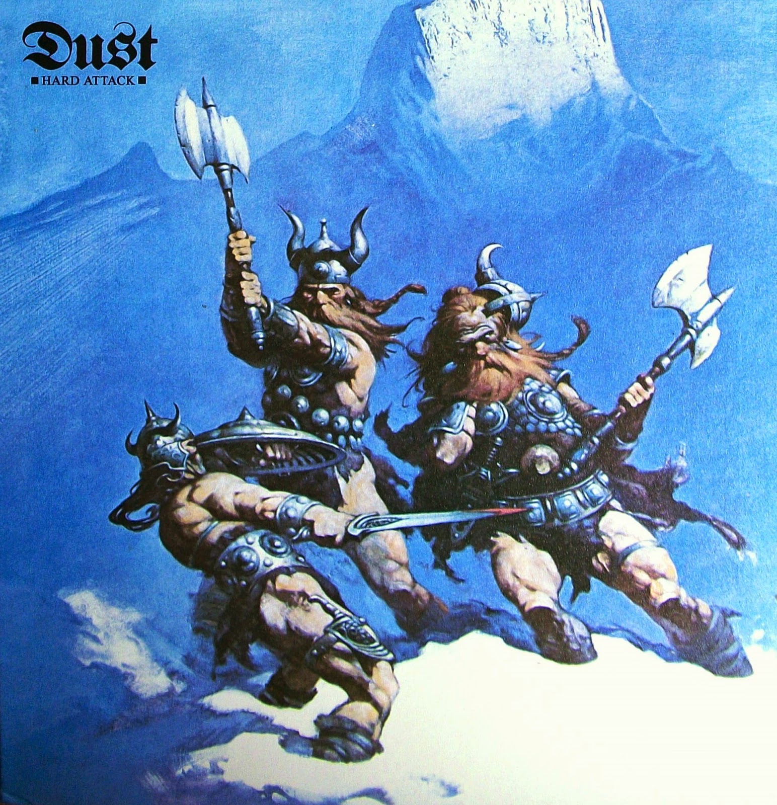 Cap'n's Comics: Dust Album Hard Attack with a Frank Frazetta Cover