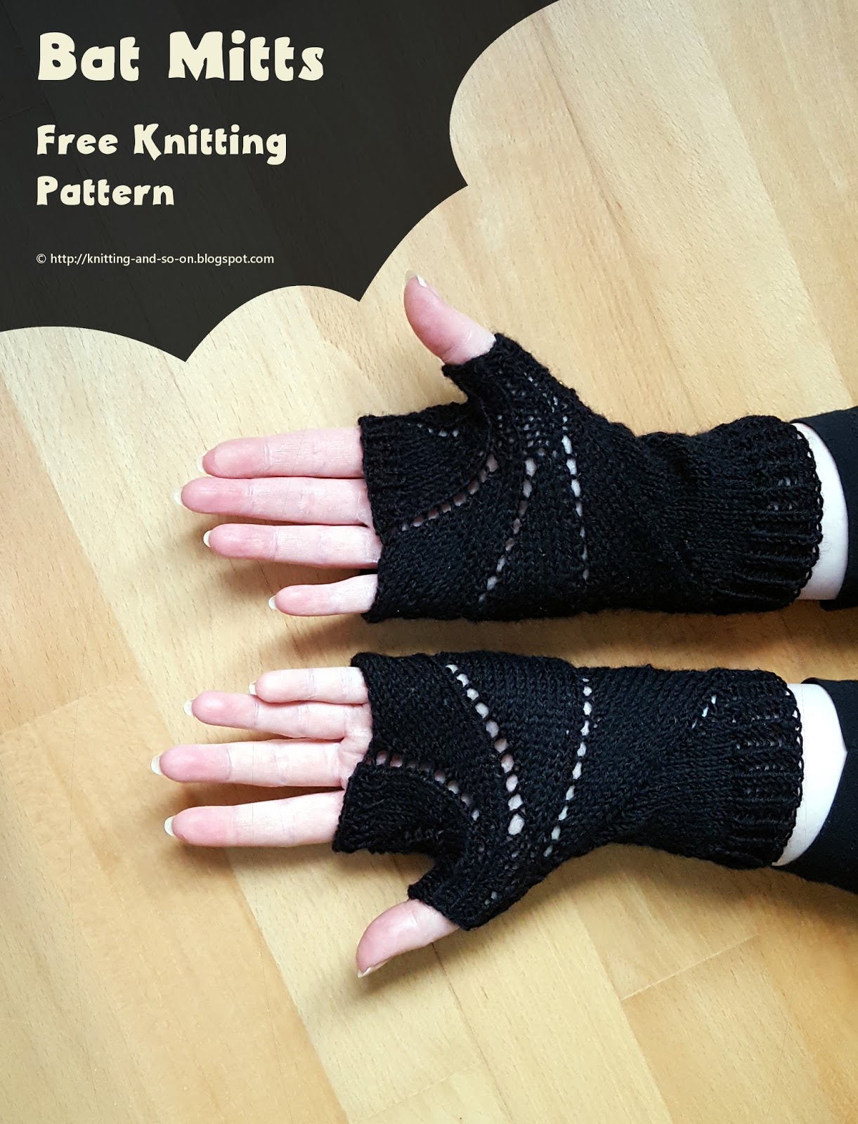 Knitting and so on: Bat Mitts