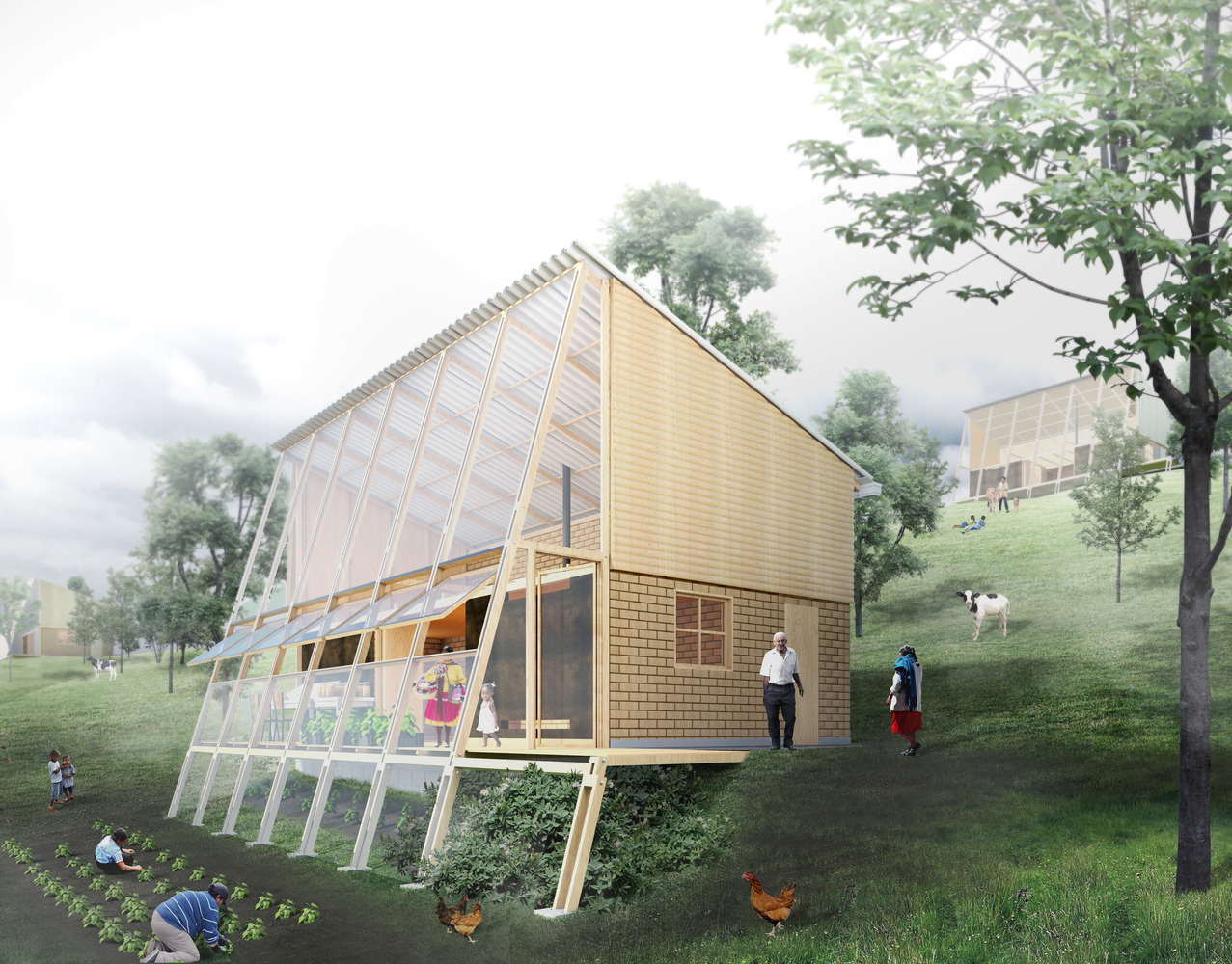 Prototipo de vivienda rural sostenible y productiva en Colombia, por FP ...
