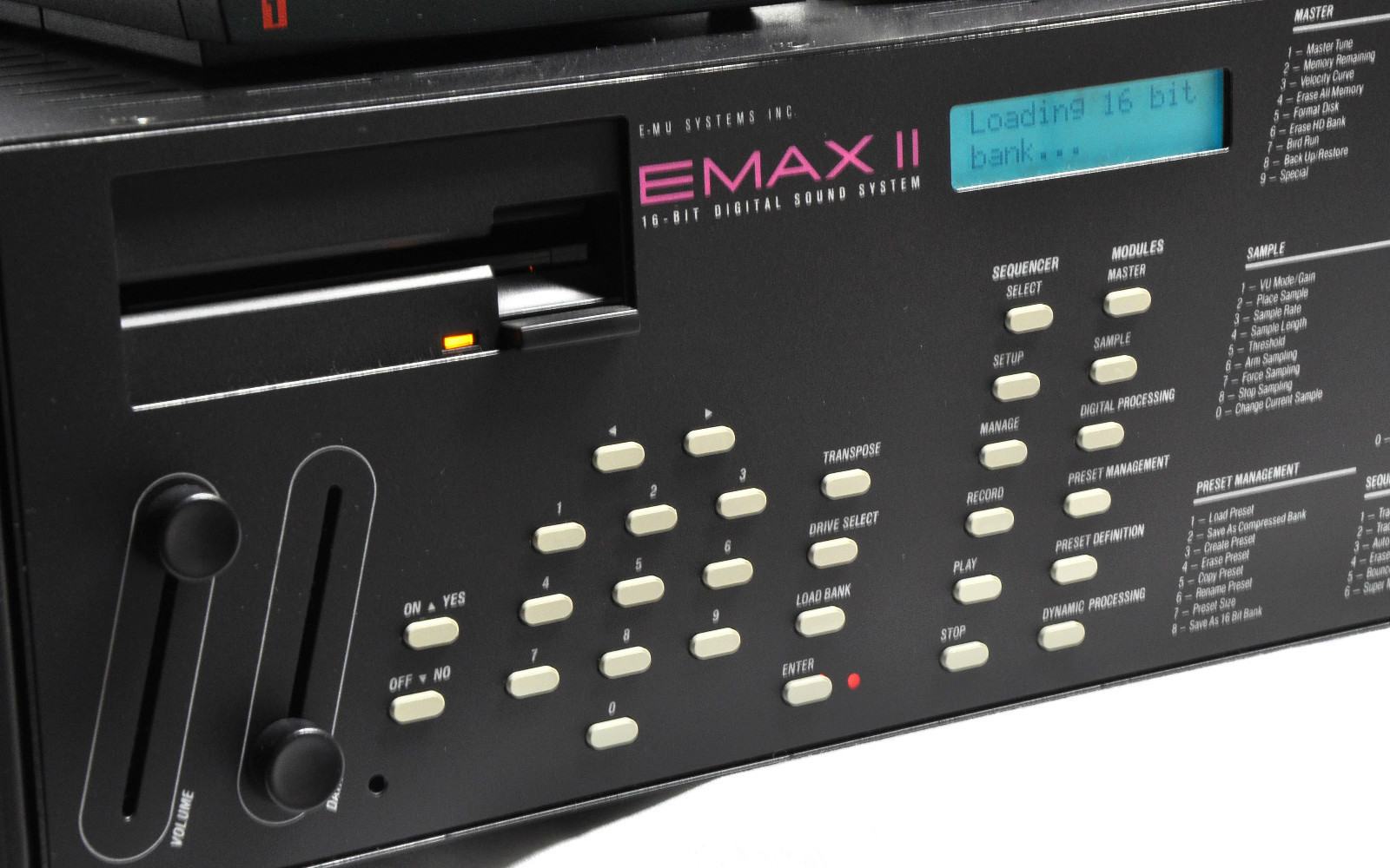 MATRIXSYNTH: E-MU EMAX II Stereo Digital Sampler with Iomega Jazz Drive