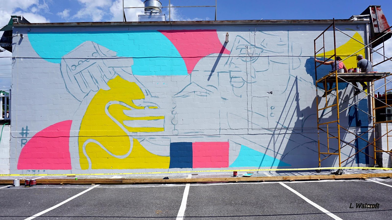 The View from Squirrel Ridge: Mural in Progress
