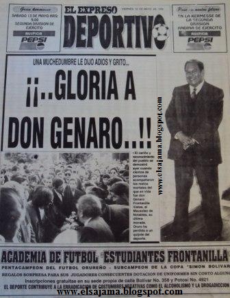 Homenaje a Don Genaro