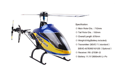 rc enthusiast: Walkera V450D03 6 Channel RTF RC Helicopter w/ DEVO F7 ...