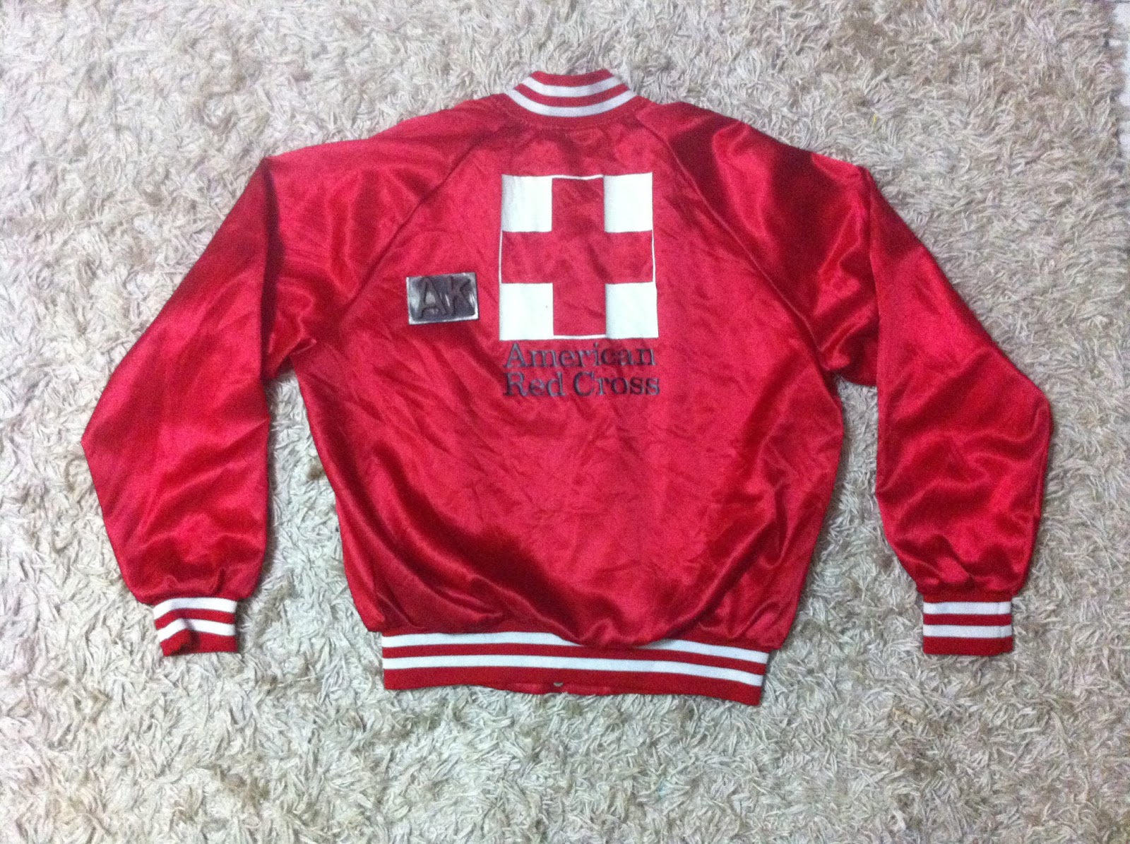 Bundle A.K: vtg AMERICAN RED CROSS nylon jacket (SOLD)