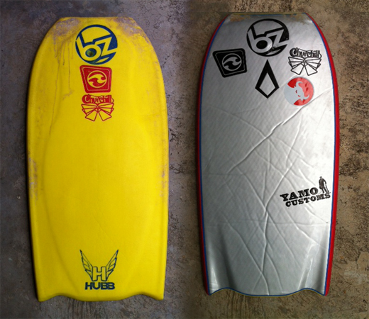 blog de Tenesor: Se subasta el bodyboard de Jeff Hubbard con el que ...