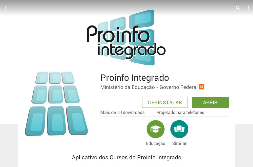 NTE Santa Maria - RS: Aplicativo Proinfo Integrado