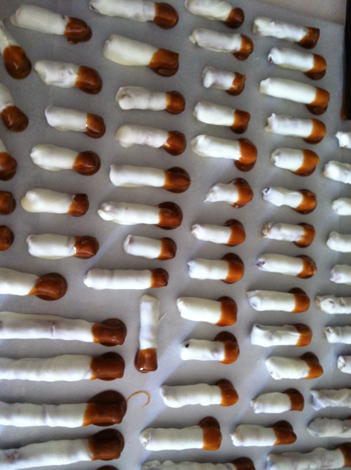 Handmade by CJ: Edible Cigarettes and Ashtrays - Creepy Halloween Food