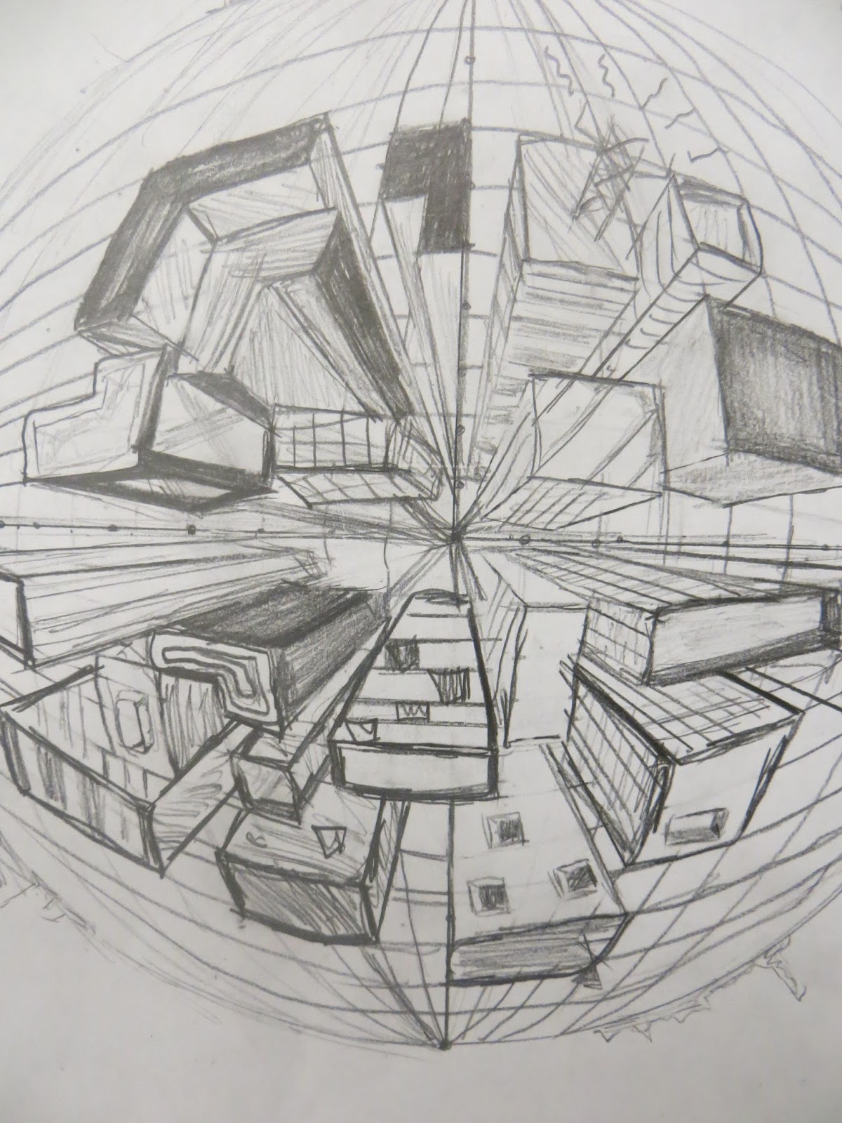 Shana's Art Room : Curvilinear Perspective