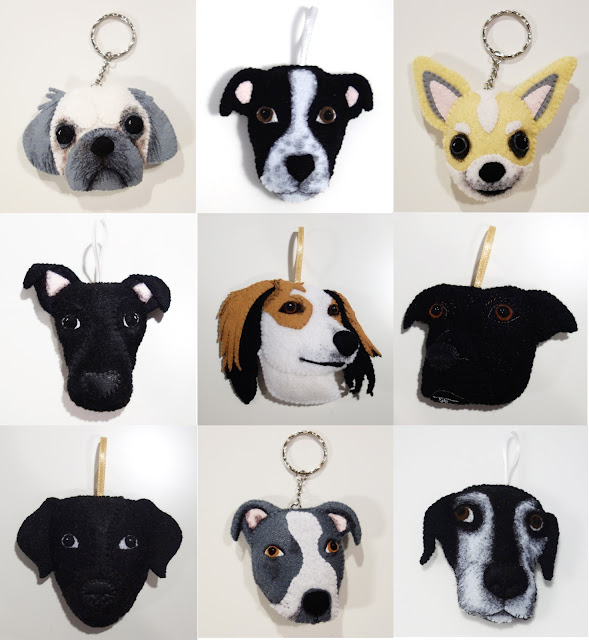 Always Arty: More Custom Felt Dogs