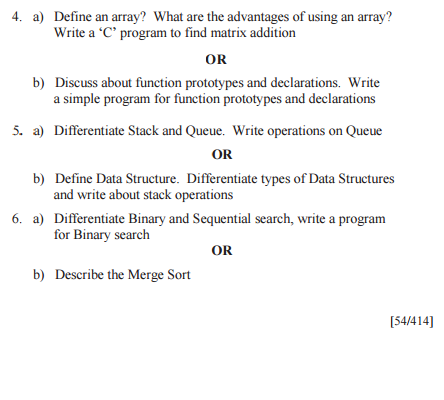 C PROGRAMMING AND DATA STRUCTURES GITAM University DCA 2014 Question ...