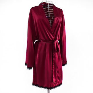 Wrapping Bathrobe Belt With Long Sleeve For Woman Night 2018