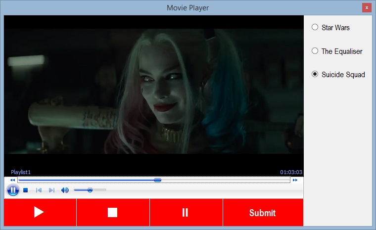 Simple Movie Player - code4dev