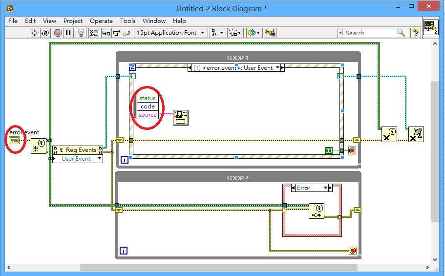 LabVIEW備忘錄: 事件(Event Structure)觸發說明
