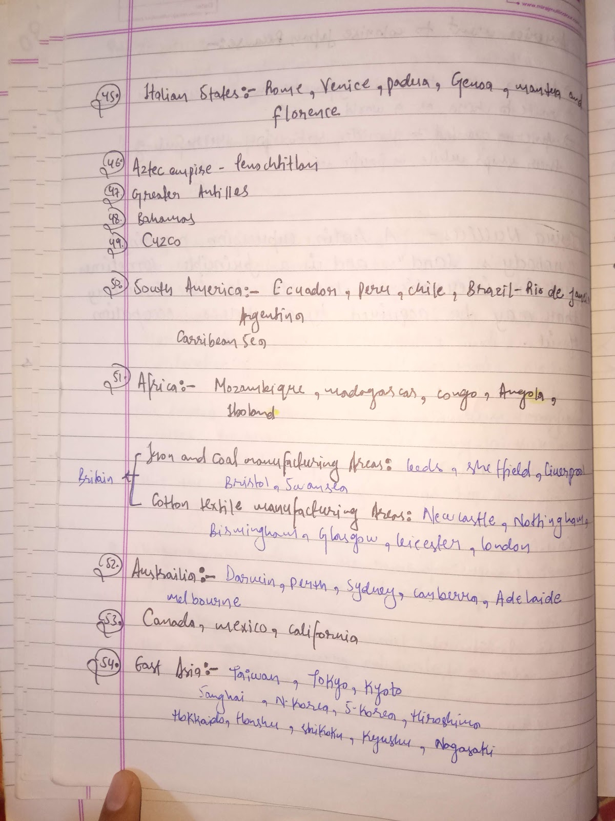 Mapping-class11th-History