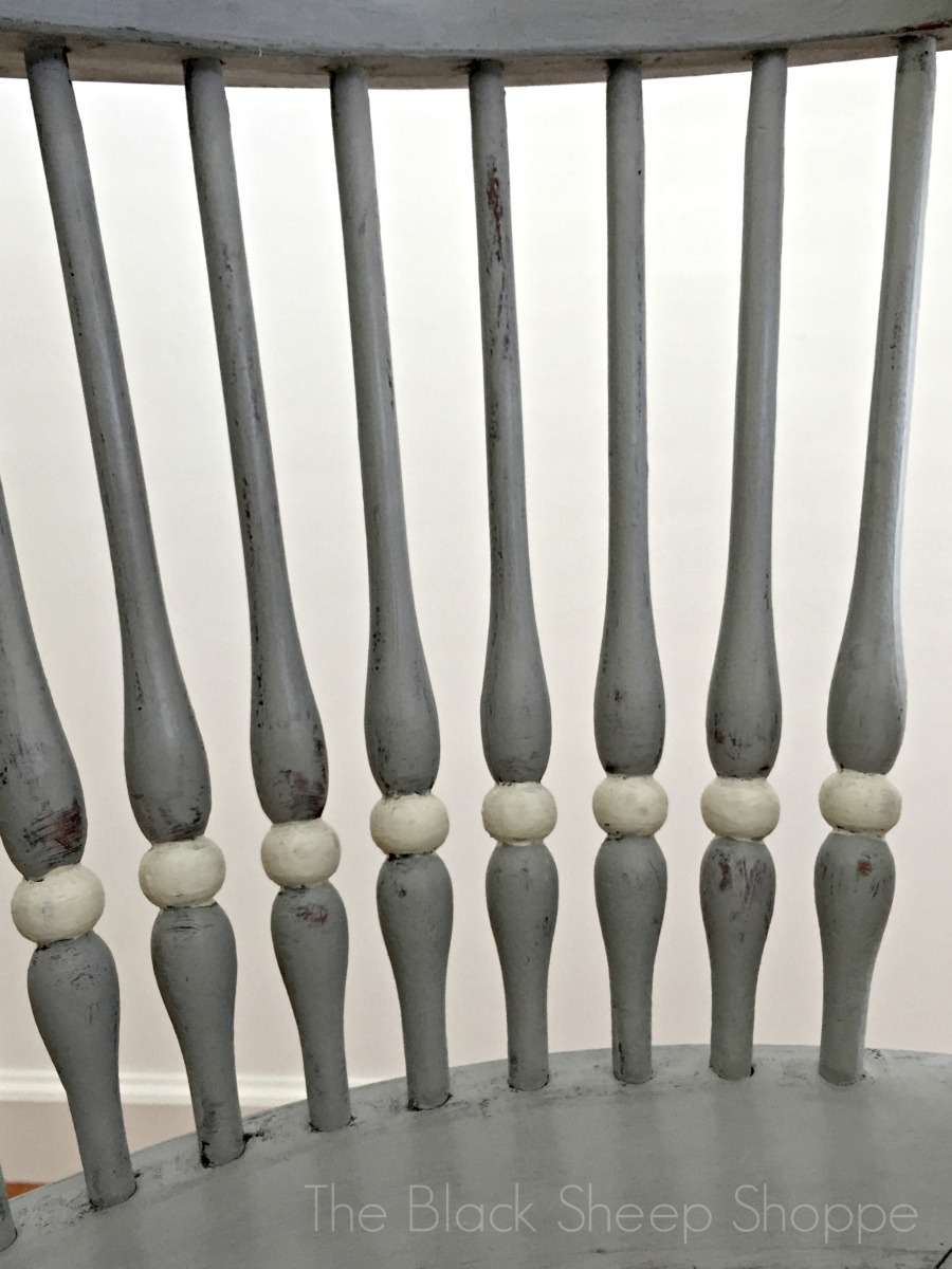 Antique Rocking Chair: Seat replacement and Painted Finish