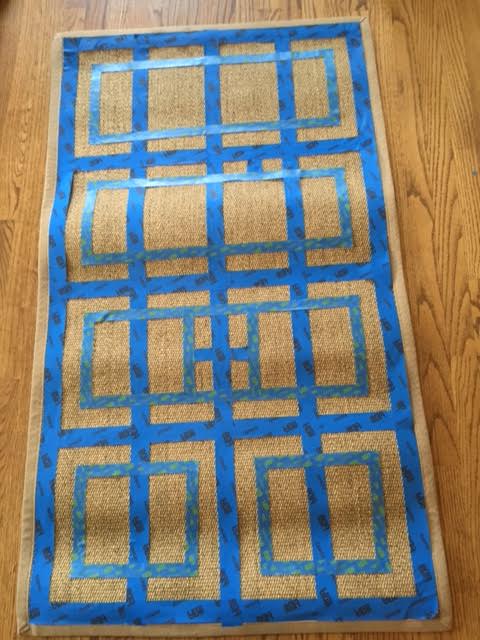 Simple Details: diy stenciled ikea rug