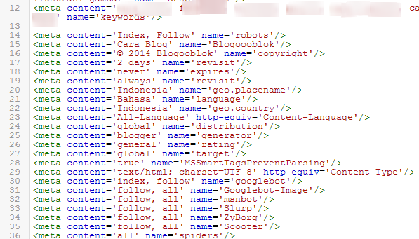 Tutorial Lengkap Membuat Blog: Membuat & Memasang Meta Tag di Blogger