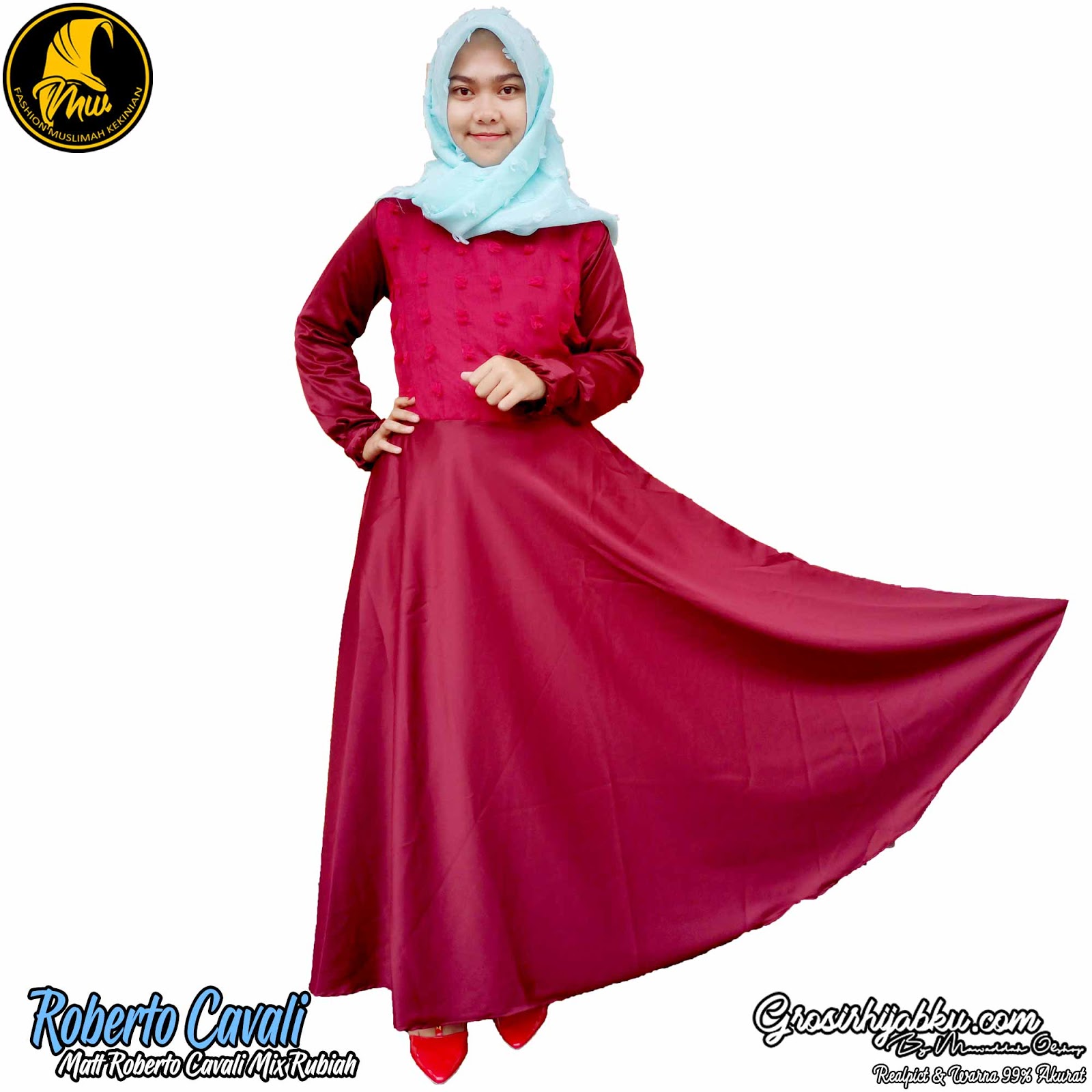 Konsep Populer 49+ Gamis Modern Bahan Satin