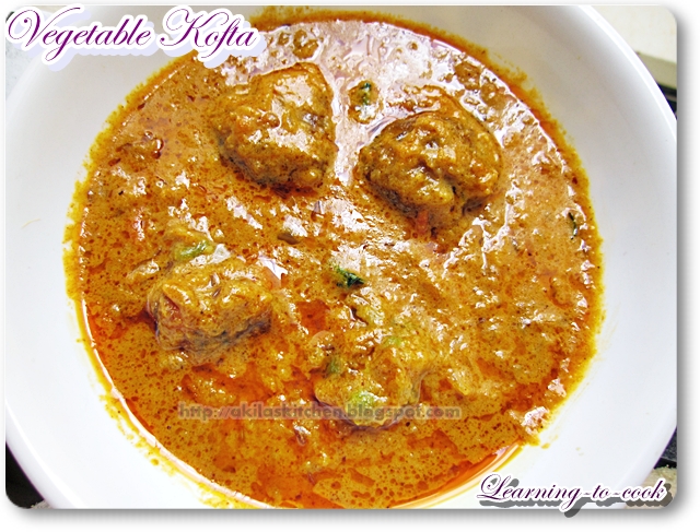 Learning-to-cook: Vegetable Kofta