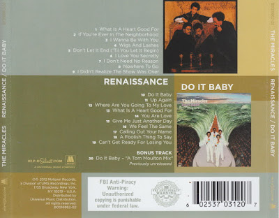 ENTRE MUSICA: THE MIRACLES - Renaissance + Do It Baby (1973 & 1974)
