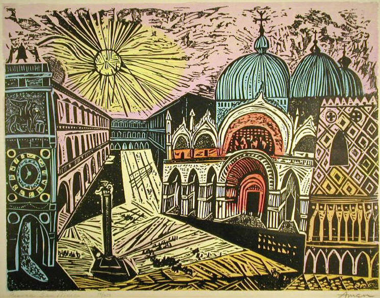 ART & ARTISTS: Irving Amen – woodcuts