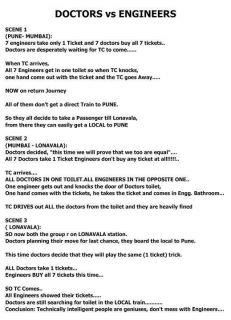 Jokes, Funny Images and Total Entertainment: Doctor vs Engineers ...